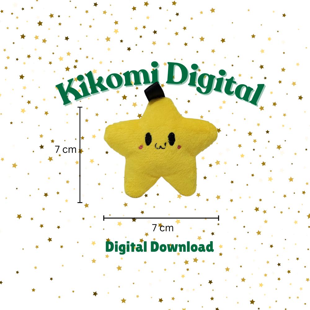 DIGITAL DOWNLOAD Plush Star Embroidery Pattern ITH Star Plushie Digital ...