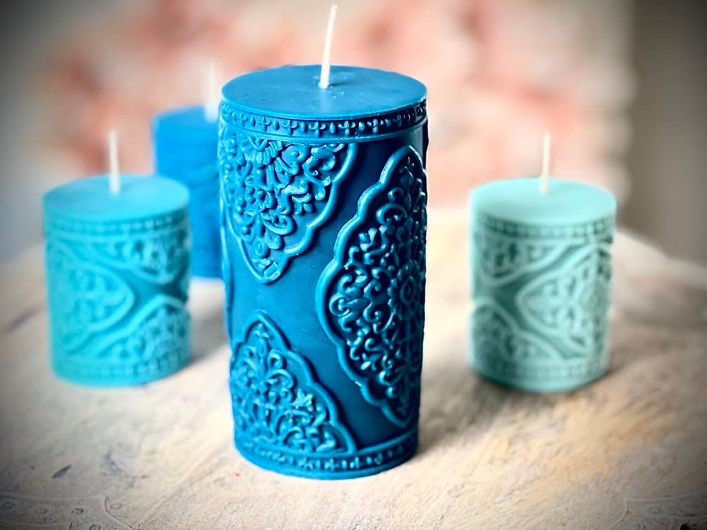 Lace Flower Pattern Candles, Filigree Pattern Candle, Vector Pattern ...