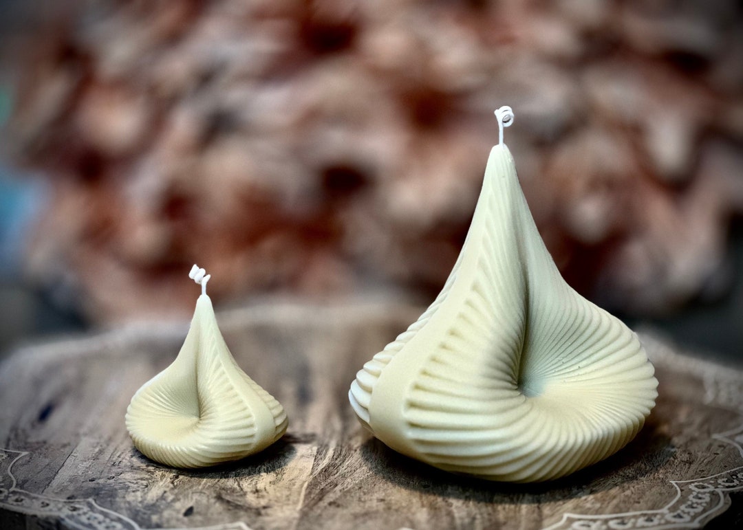 Twirl Shell Candles in 12 Different Colors and 2 Sizes - Etsy