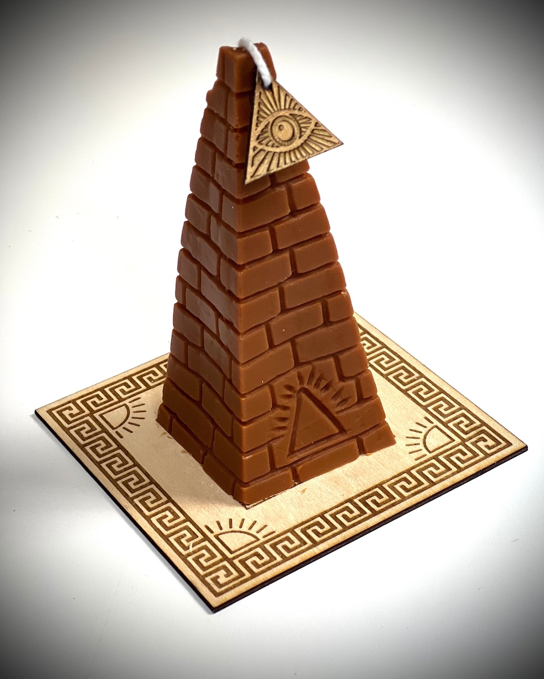 Maya Art Candle Pyramid Candles Aztec Art Candles Evil Eye - Etsy