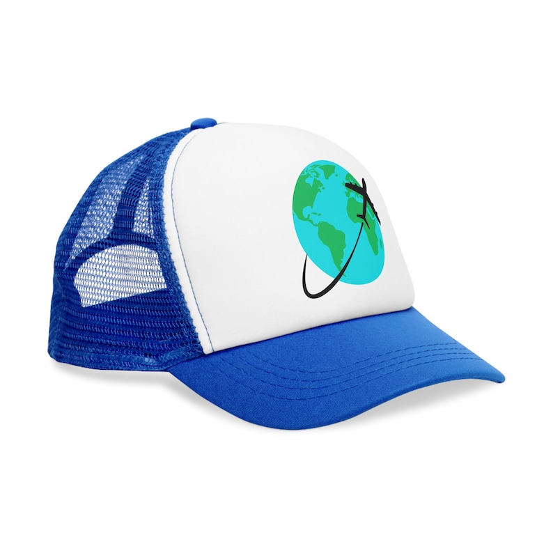 World Traveler, Trucker Hat, Adventure, Airplane, Mesh Cap - Etsy