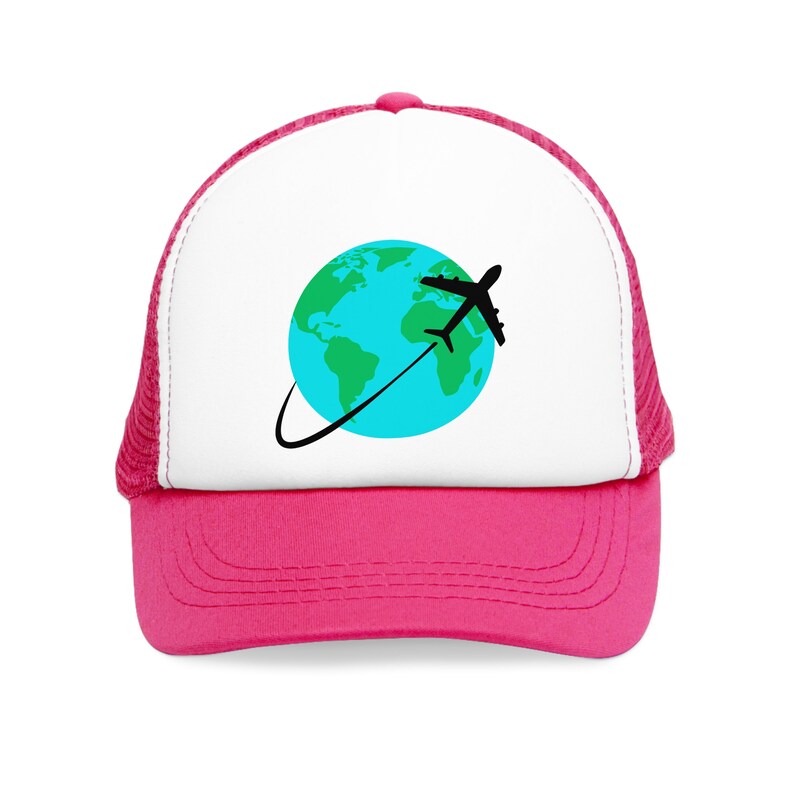 World Traveler, Trucker Hat, Adventure, Airplane, Mesh Cap - Etsy