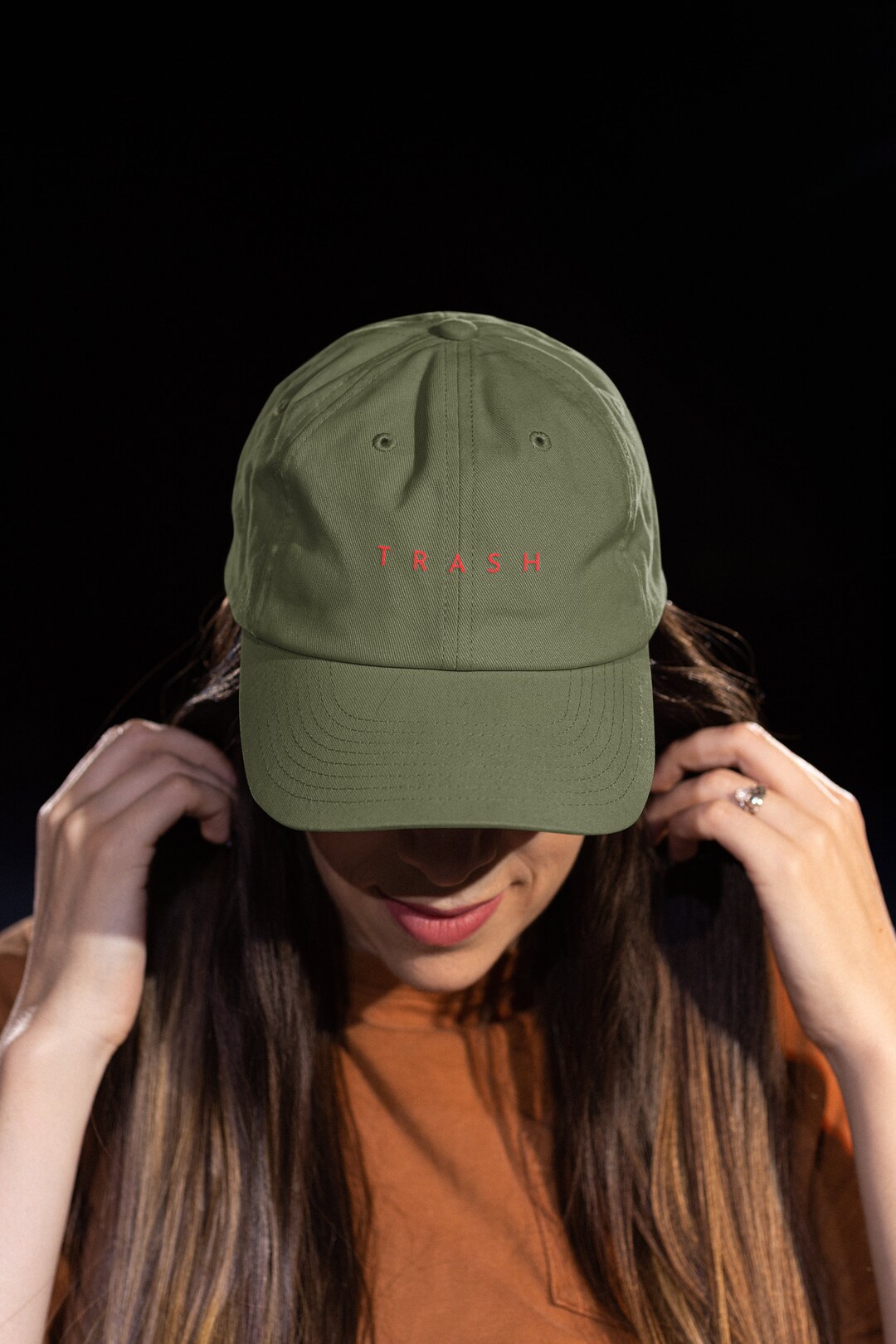 Trash, White Trash, Garbage, Unisex Distressed Cap - Etsy
