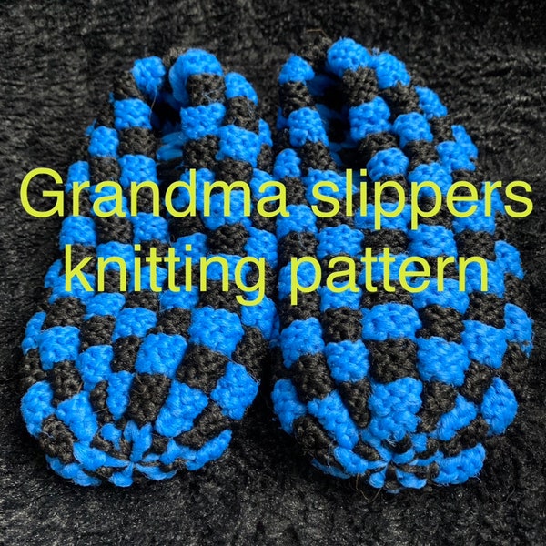 Simple Knitting Pattern for Slippers - Etsy