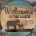 Welcome to the Ranch. Cow Calf Pair. Western Welcome Sign - Etsy