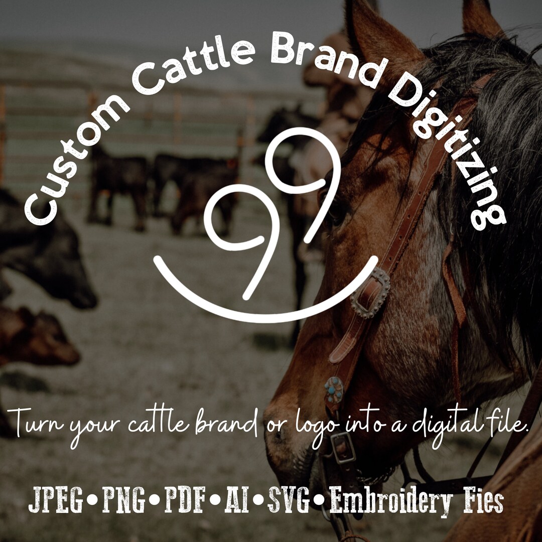 Quick, Professional, Custom Cattle Brand Digitalization. ALL File Types ...