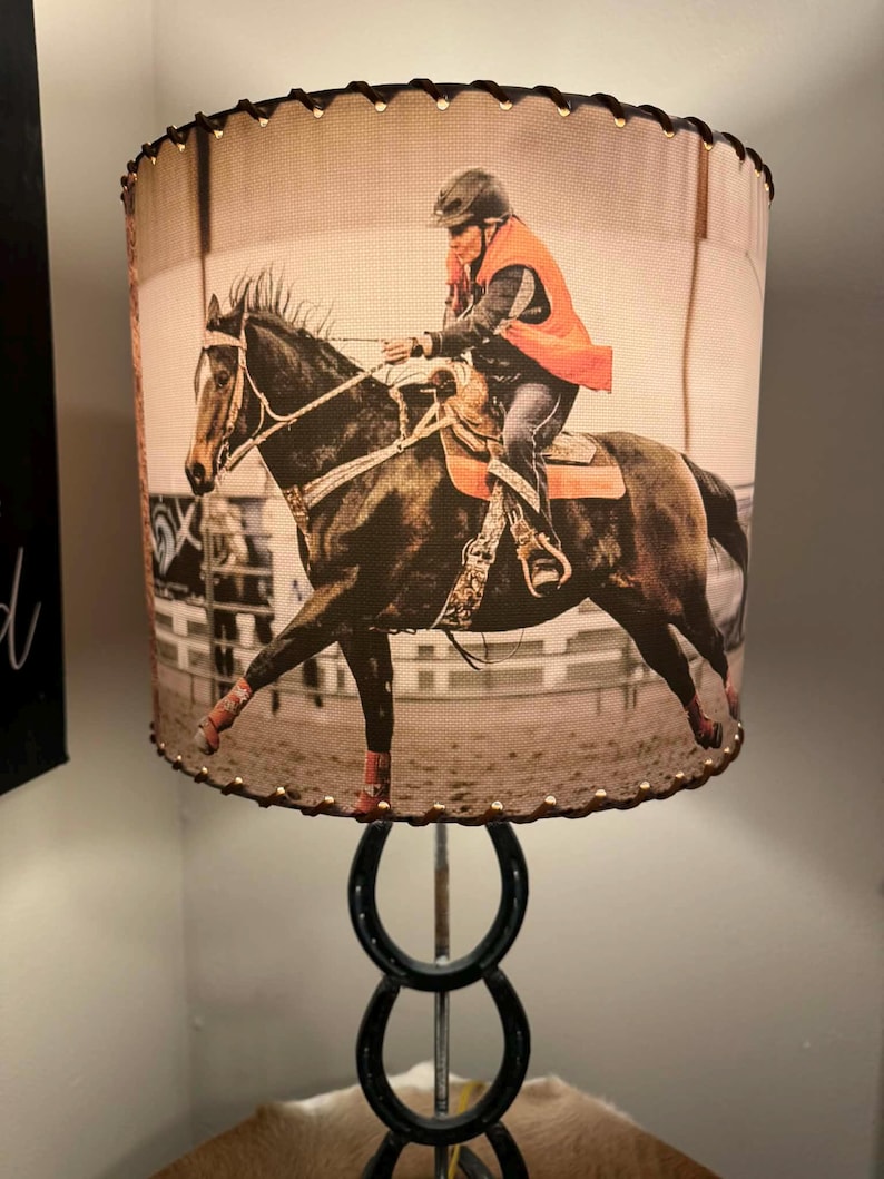 Custom Western Lamp Shade | Personalized Ranch Brand Lampshade | Rustic ...