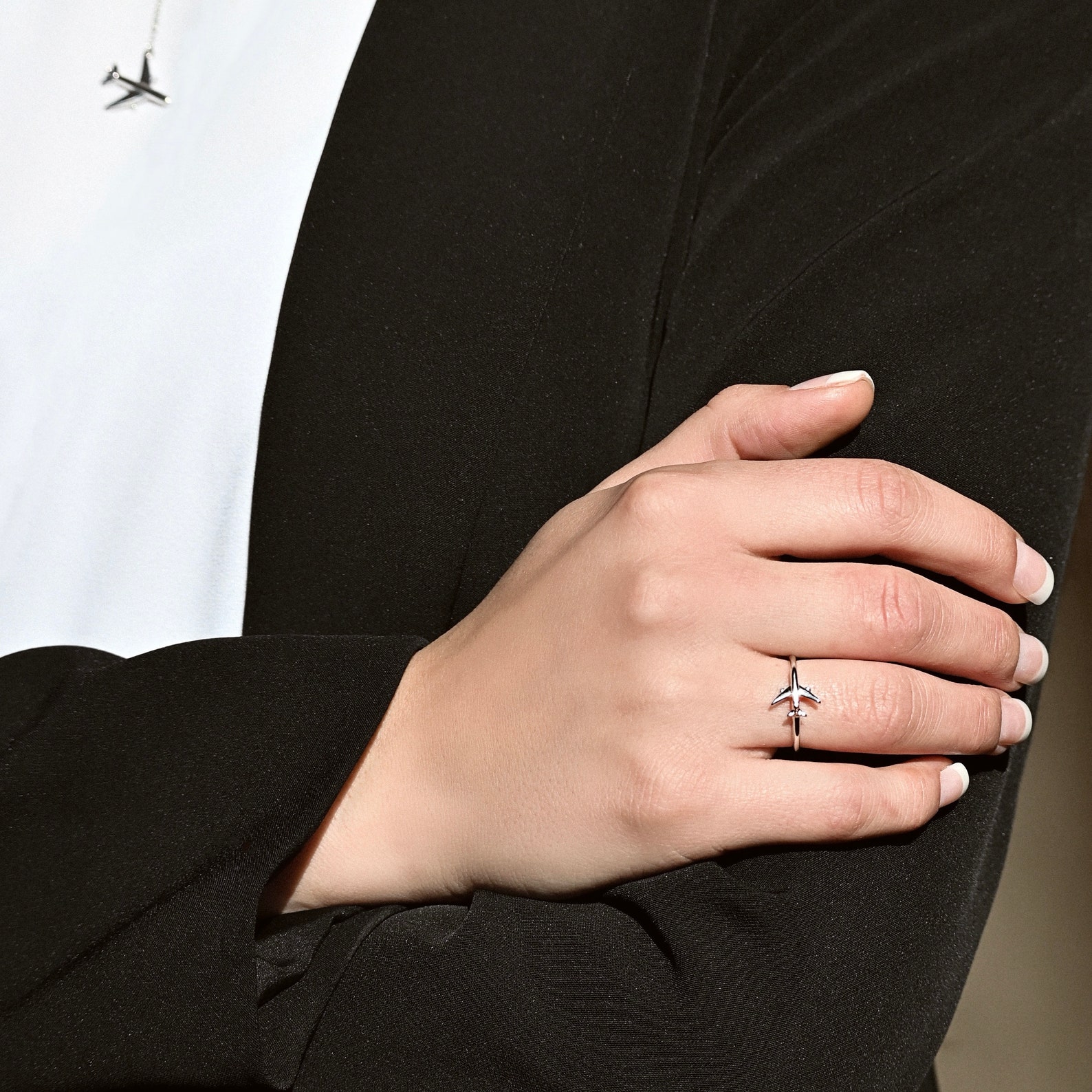 Silver Airplane Ring - Etsy