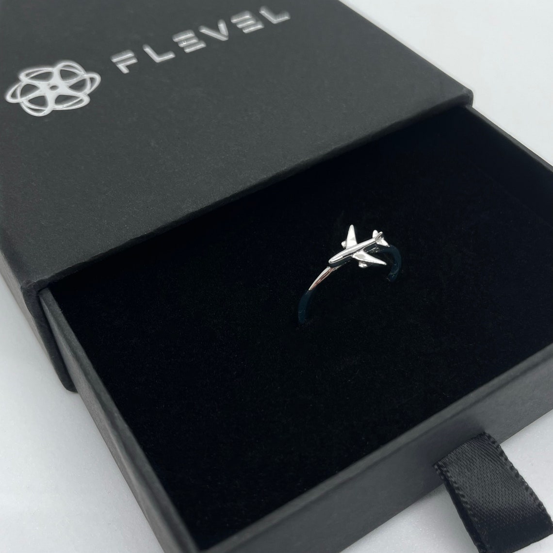 Silver Airplane Ring - Etsy