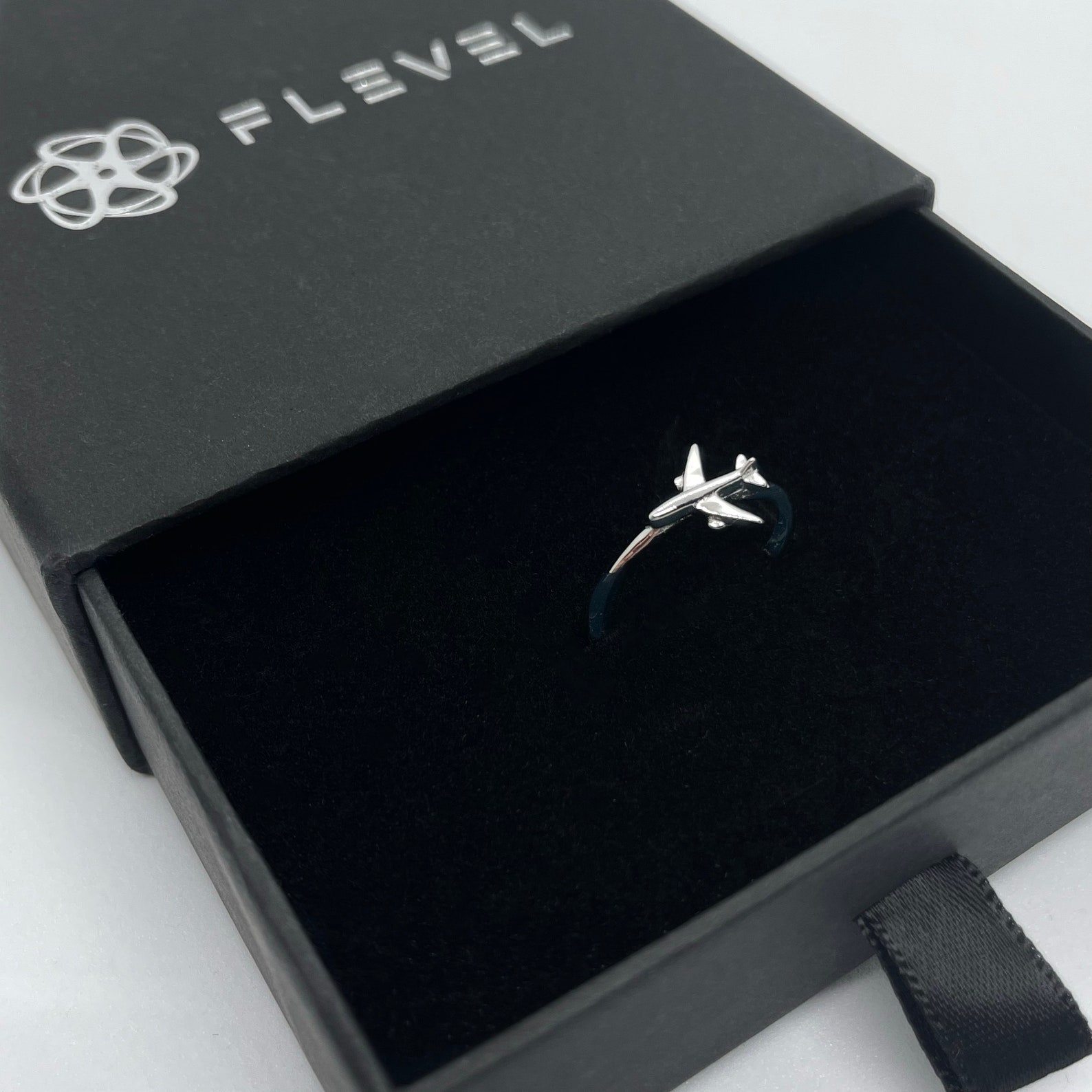 Silver Airplane Ring - Etsy