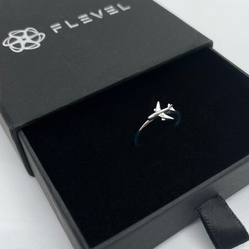 Silver Airplane Ring - Etsy