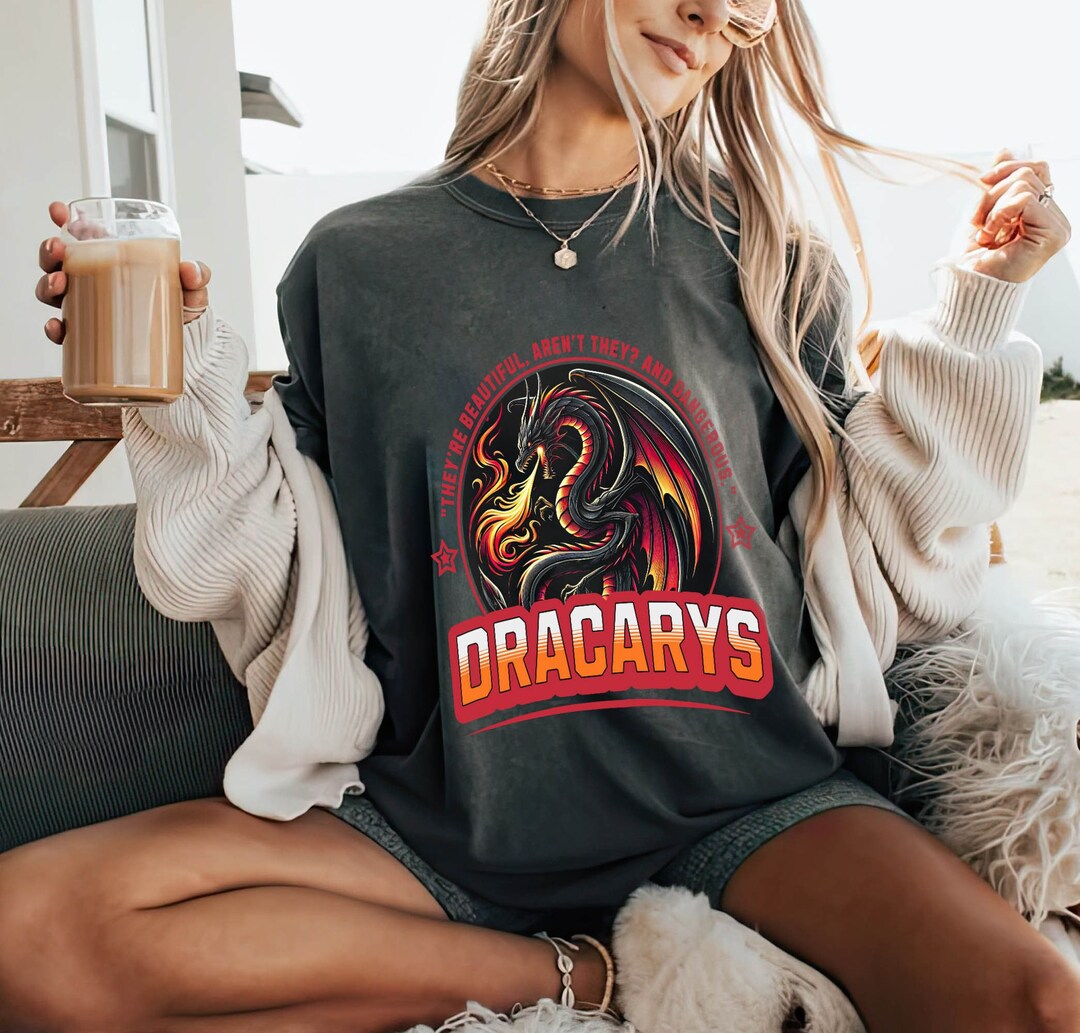 Dracarys Comfort Color Shirt, Dragon Shirt, Tv Series Shirt, Dragon ...