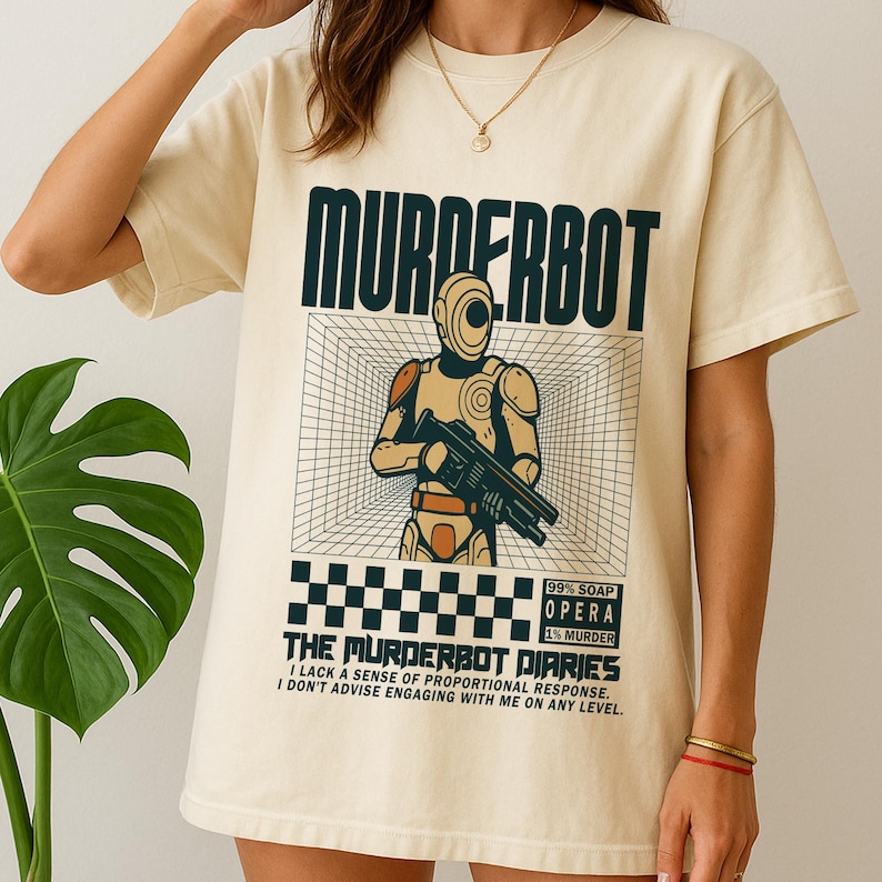 The Murderbot Diaries Comfort Colors Shirt, Murderbot, ART, Perihelion ...