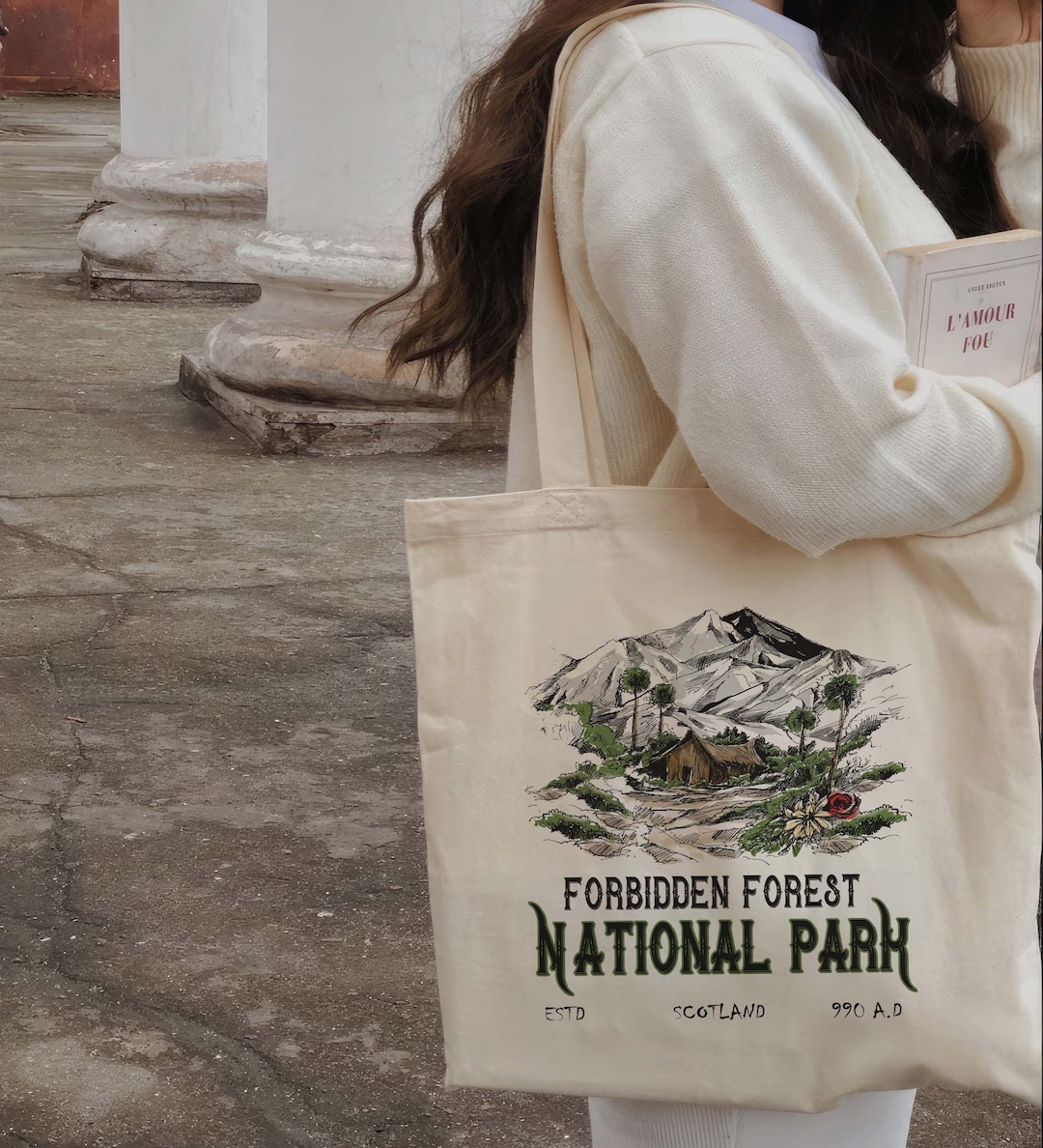 National Park Wizard Tote Bag, Forbidden Forest Tote Bag, Wizarding ...