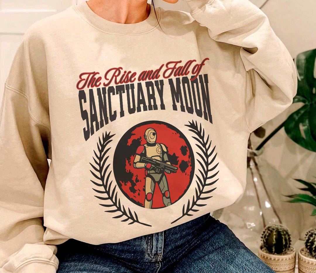 The Rise and Fall of Sanctuary Moon Sweatshirt, Murderbot Diaries Shirt ...