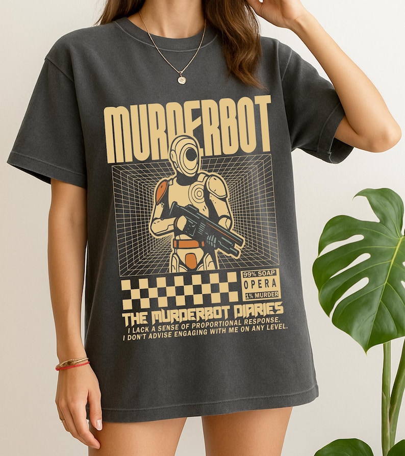 The Murderbot Diaries Comfort Colors Shirt, Murderbot, ART, Perihelion ...