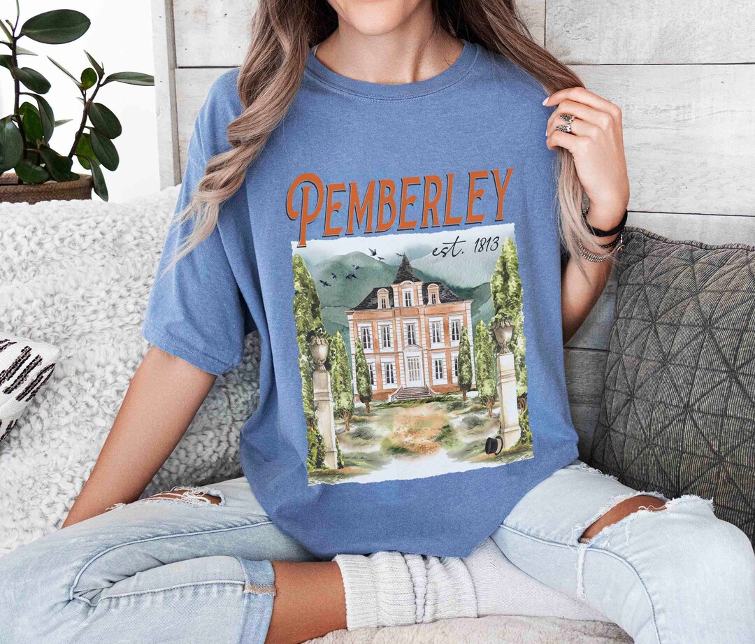 Pemberley Comfort Color Shirt, Pride and Prejudice Shirt, Literary ...