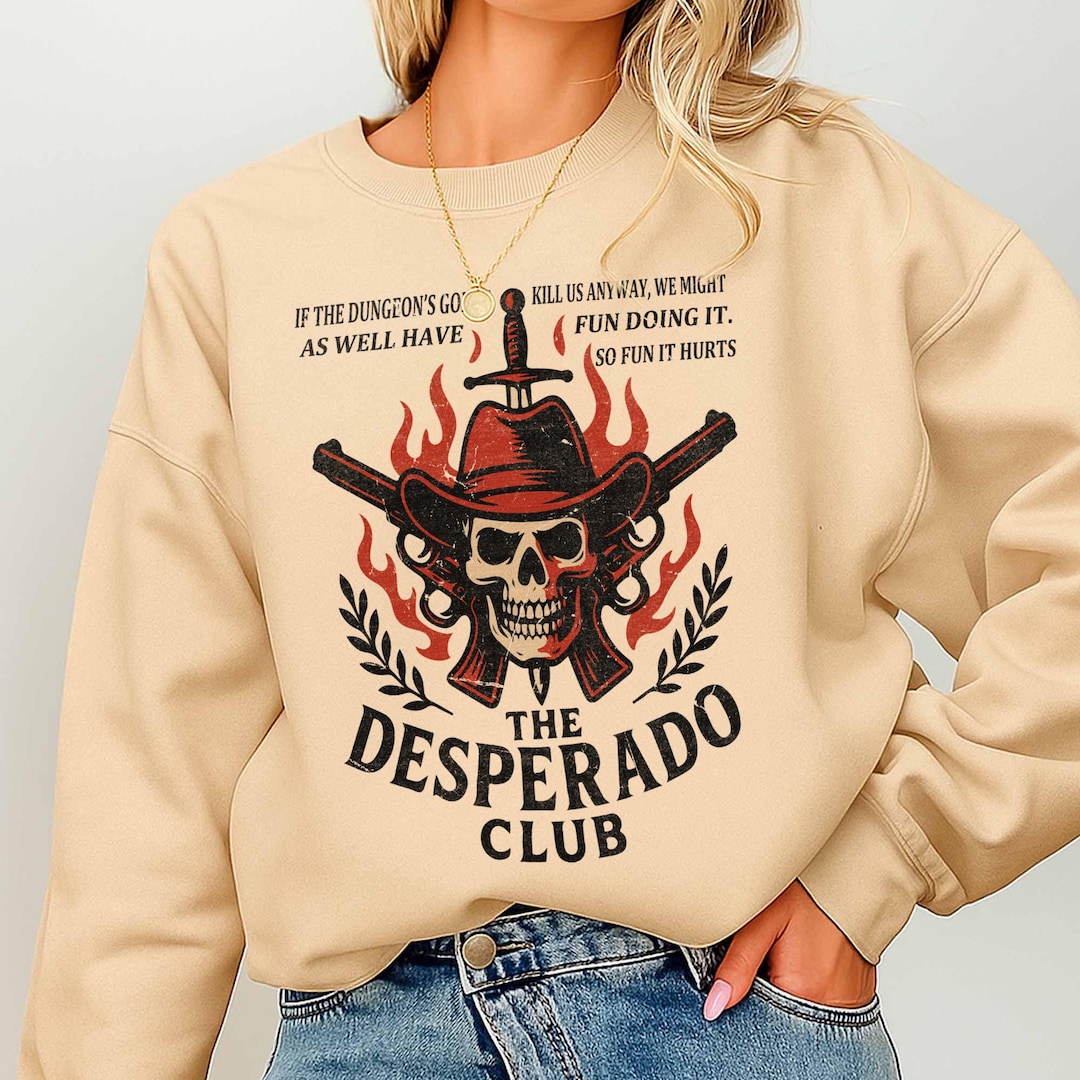 Desperado Club, Vintage Fantasy Bookish Sweashirt, Dungeon Crawler Carl ...
