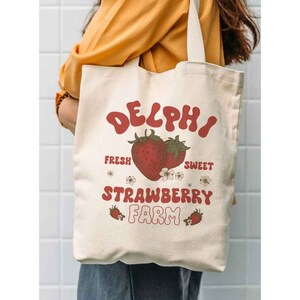 Delphi Strawberry Farms Tote Bag, Percy Jackson the Olympians Tote Bag ...