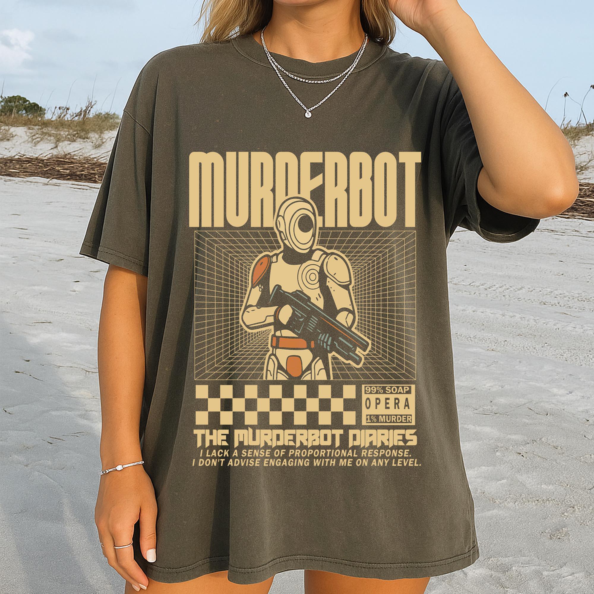 The Murderbot Diaries Comfort Colors Shirt, Murderbot, ART, Perihelion ...