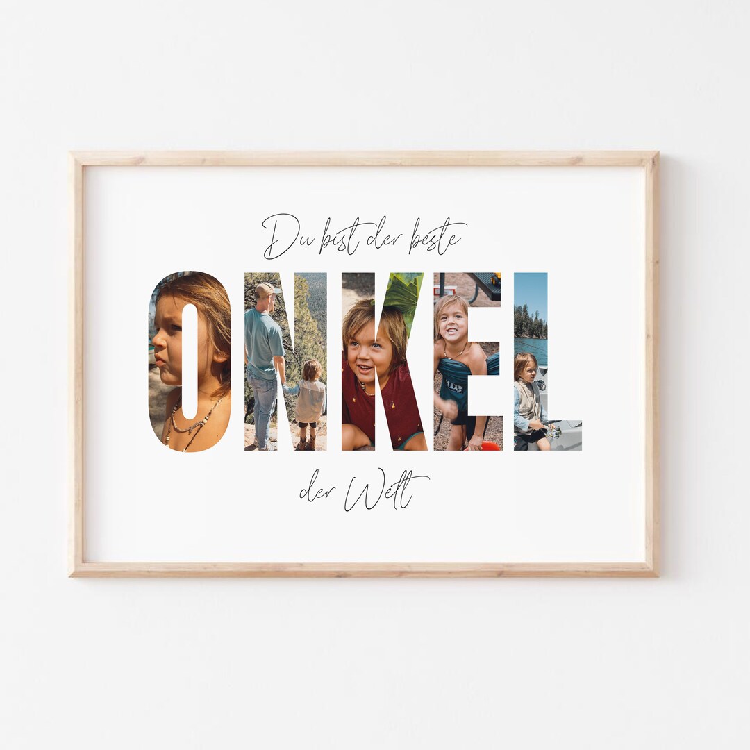 Bilder Collage Poster Onkel Geschenke Onkel, Onkel Personalisiert ...