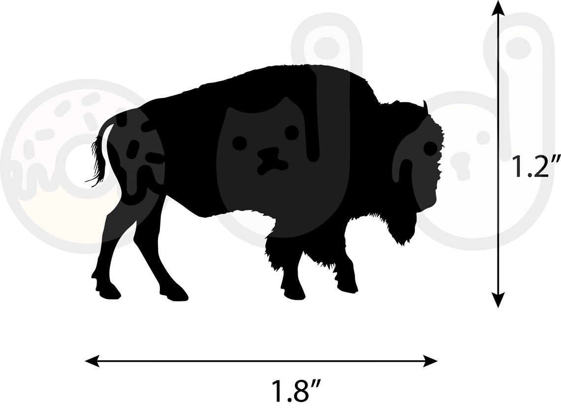 Buffalo Decal, Bison Decal, Easter Egg Decal, Sticker, Nature Decal ...
