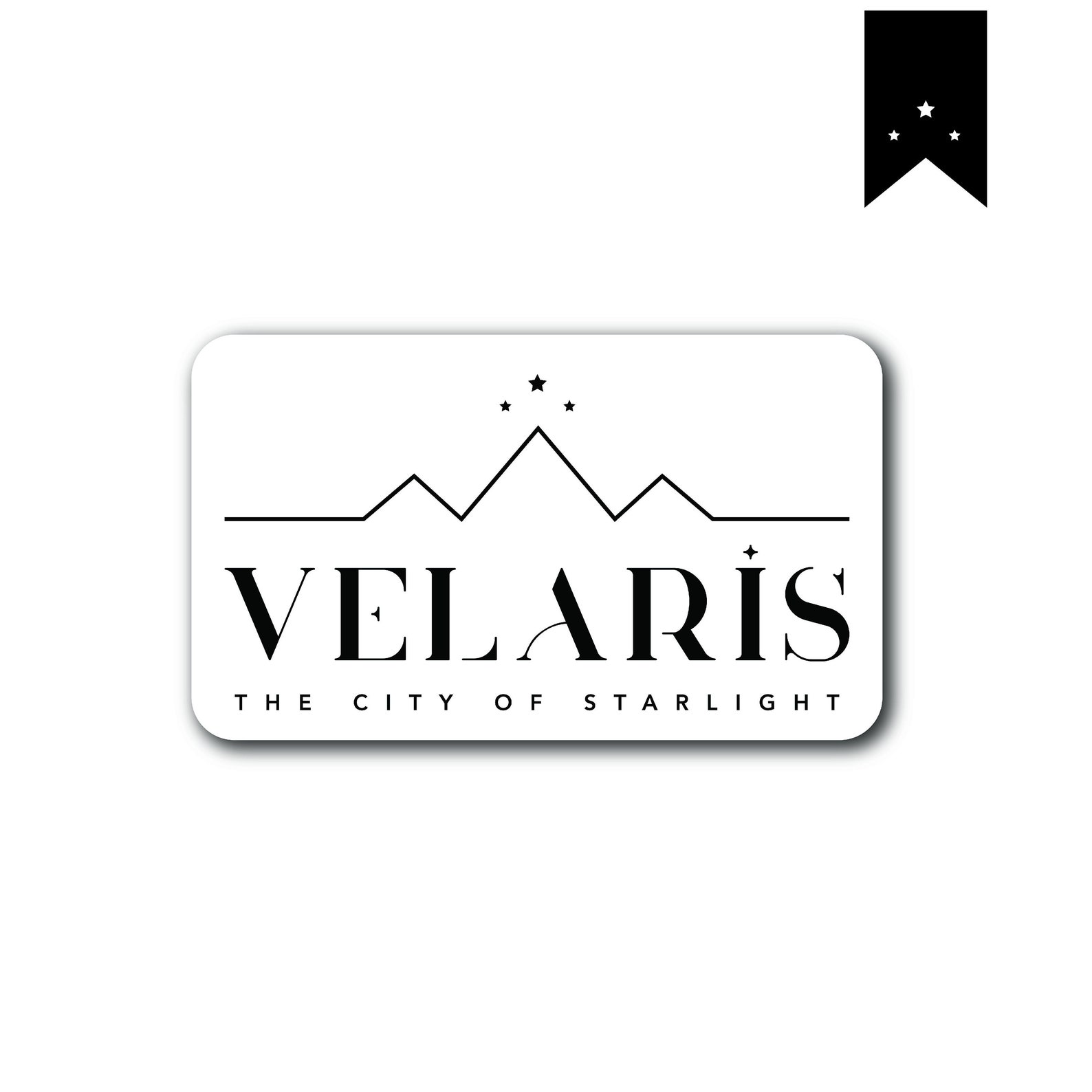 Velaris Sticker A Court of Thorns and Roses Round Rectangular | Etsy