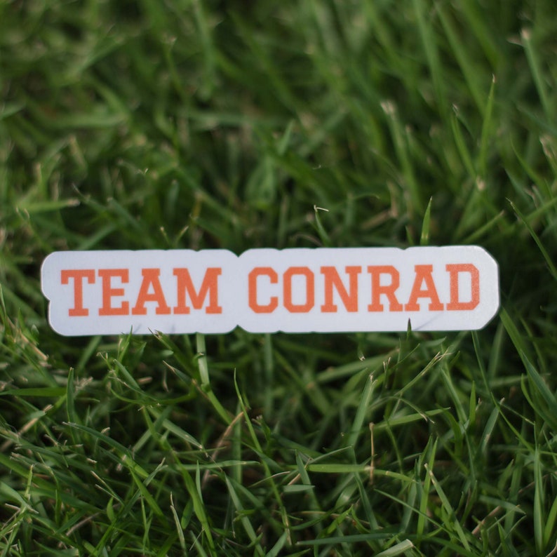 The Summer I Turned Pretty Team Conrad Team Jeremiah Sticker - Etsy