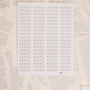 Book Star Rating Sticker Sheet, Book Spice Rating Sticker Sheet, Book ...
