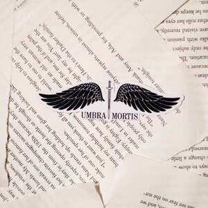 Umbra Mortis Crescent City Sticker Gift for Book Lovers Hunt Athalar ...