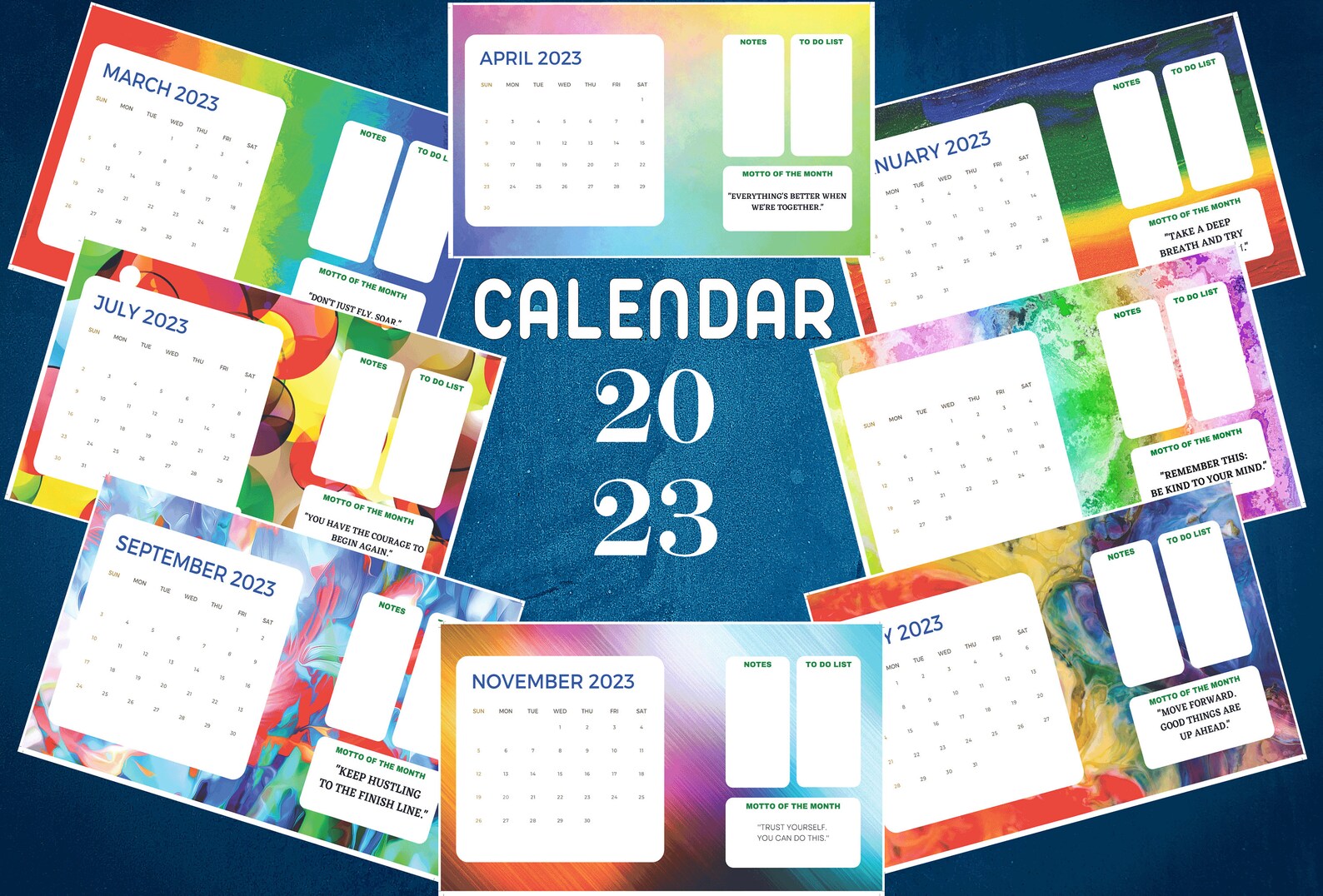2023 Year Calendar Printable Yearly Wall Calendar Desk Etsy de 2023 Year Calendar Printable Yearly Wall Calendar Desk Etsy de