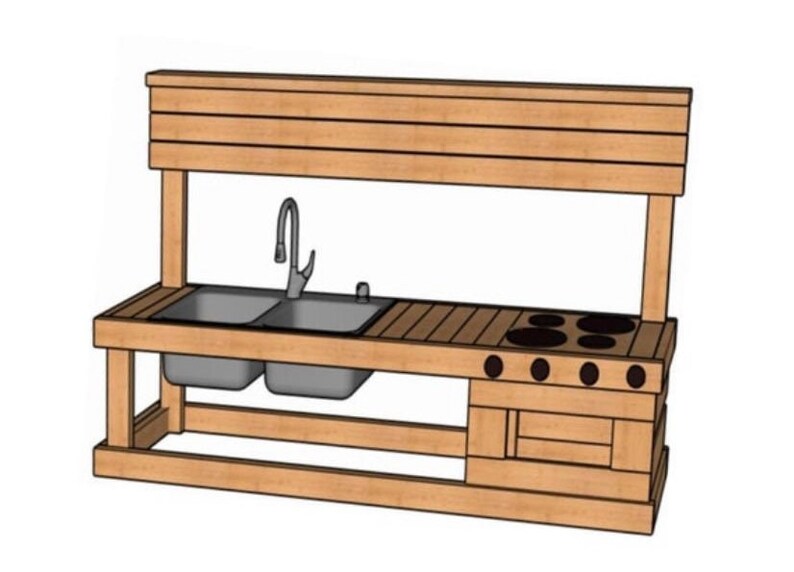Mud Kitchen DIY Plan - Etsy