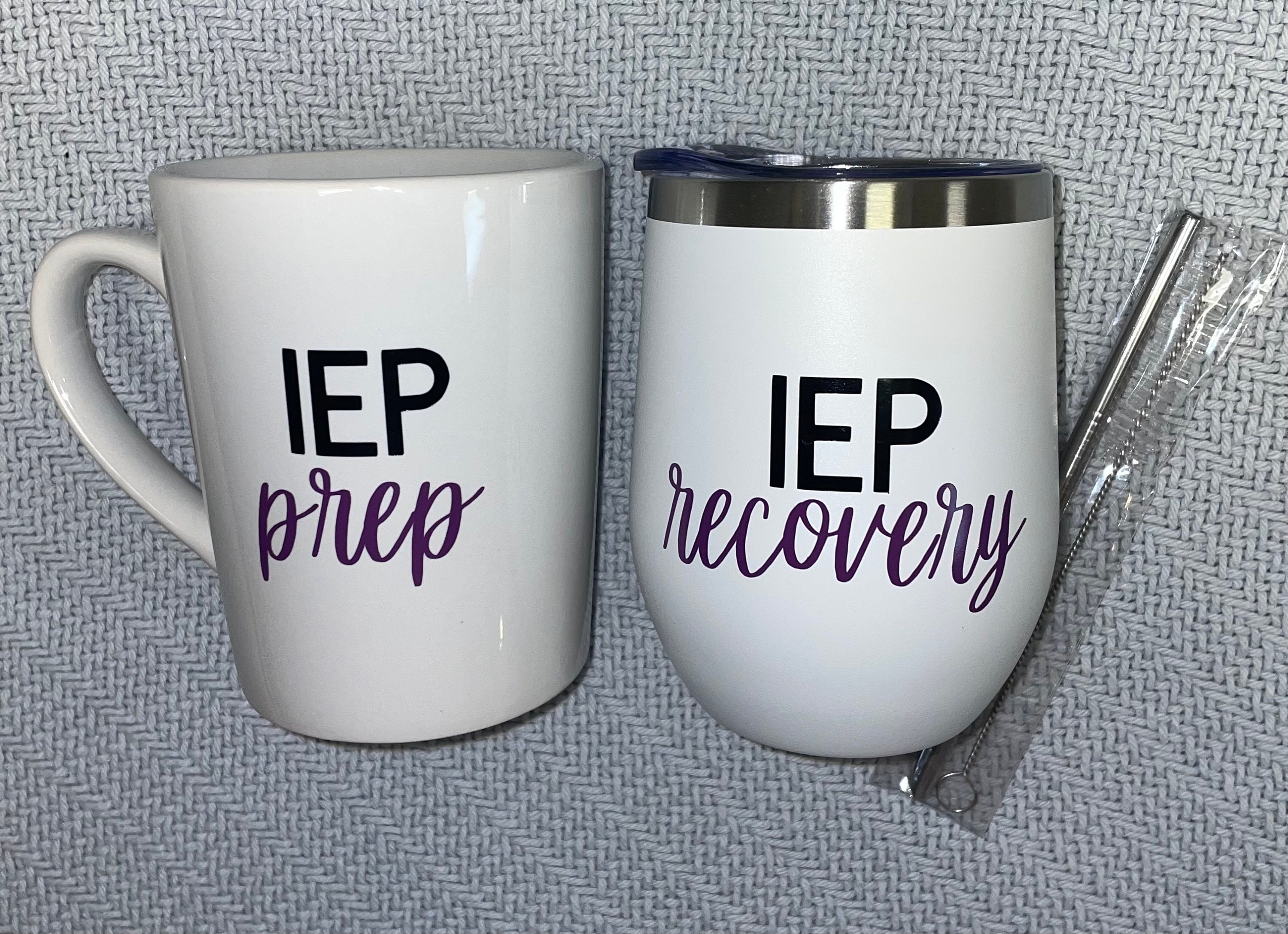 IEP Prep Coffee Cup and IEP Recovery Insulated Wine Tumbler - Etsy