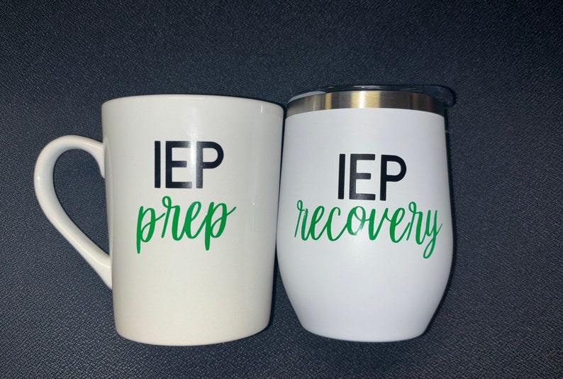 IEP Prep Coffee Cup and IEP Recovery Insulated Wine Tumbler - Etsy