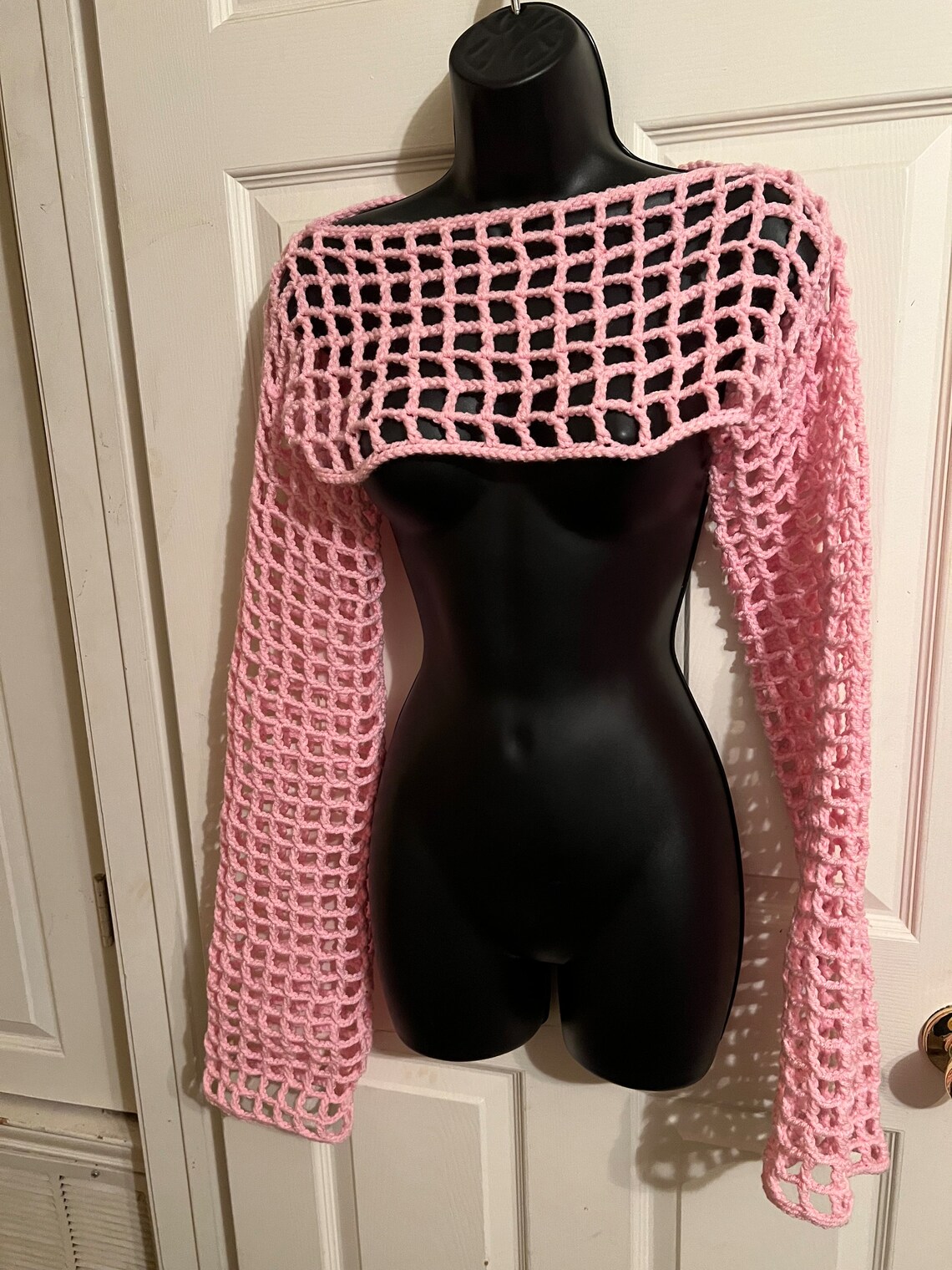 Fishnet Bolero Crop Top- Crochet - Handmade - Etsy