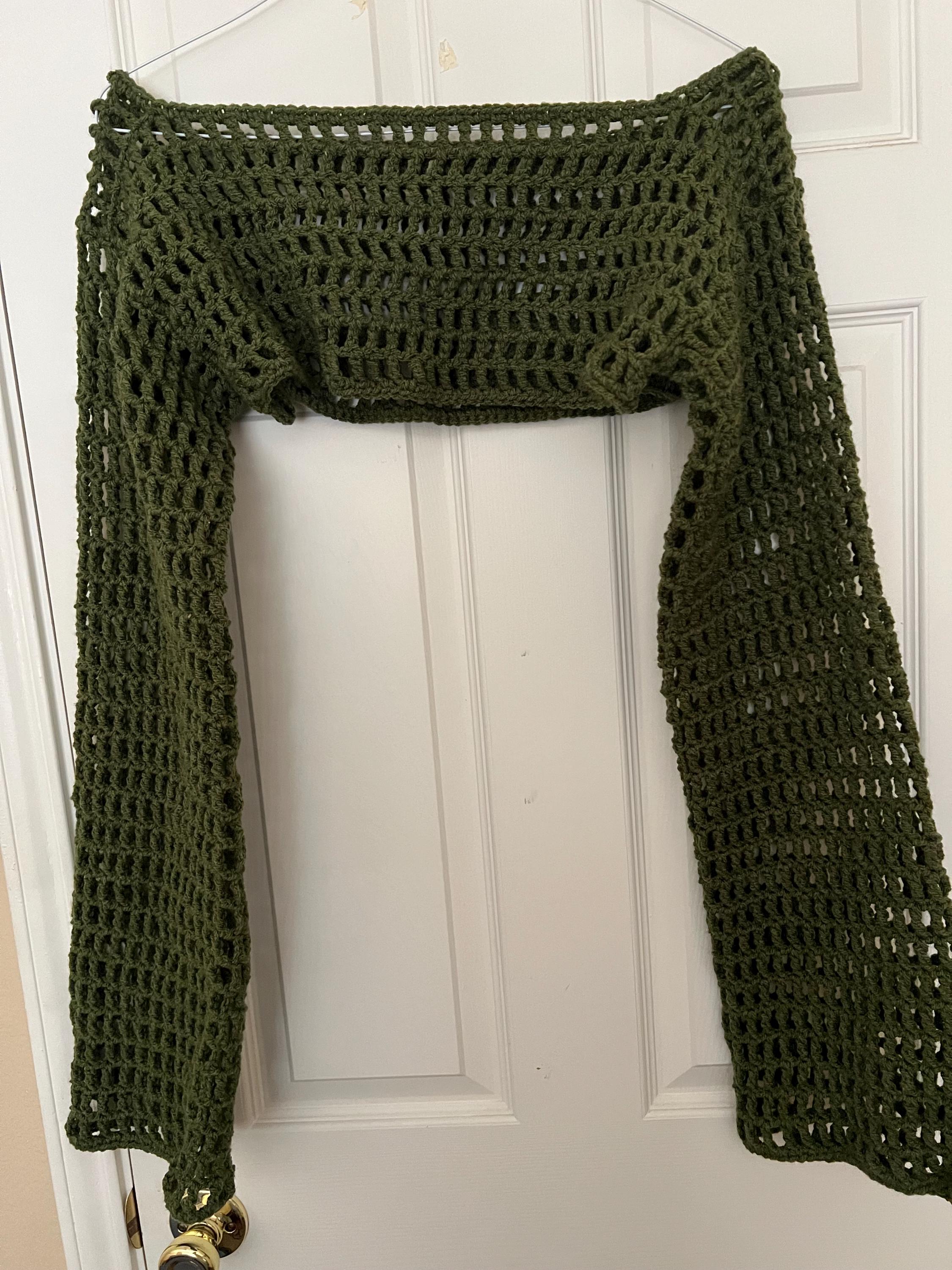 Fishnet Bolero Crop Top- Crochet - Handmade - Etsy