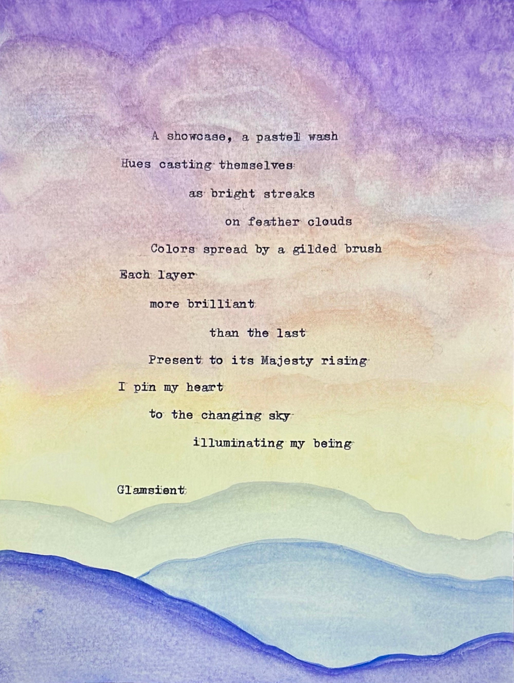 Sunrise Poem Watercolor Spiritual Gift Positive Mindset Nature Lovers ...