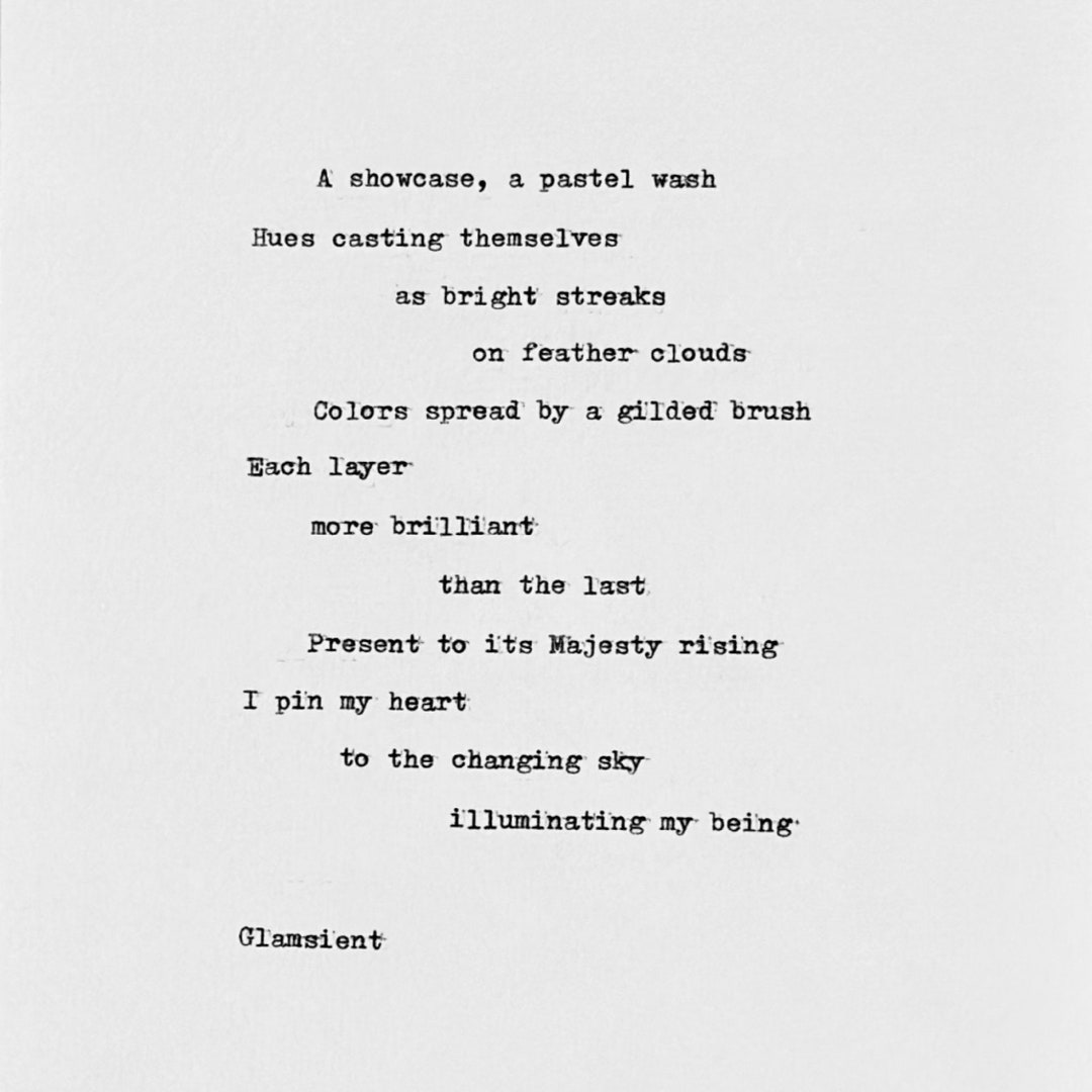 Sunrise Poem Spiritual Gift Positive Mindset Nature Lovers Poetry Boho ...