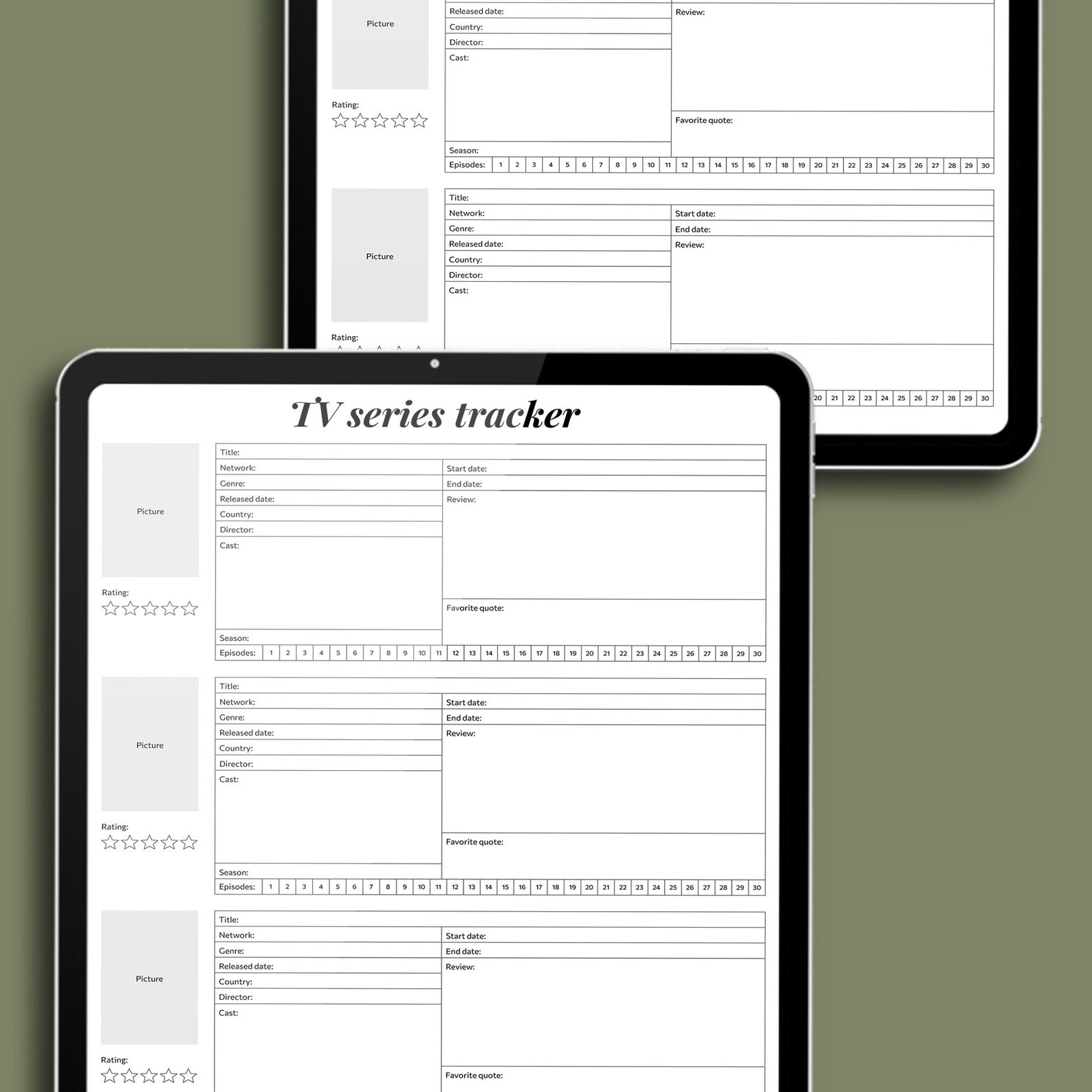 TV Series Tracker | Episode Tracker | Netflix Film Log | Movie Night ...