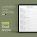 Book Review | Digital Reading Log | Book List Goodnotes | iPad Reading ...