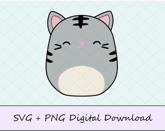 Smooshy Pets Cat Variation SVG PNG | Etsy