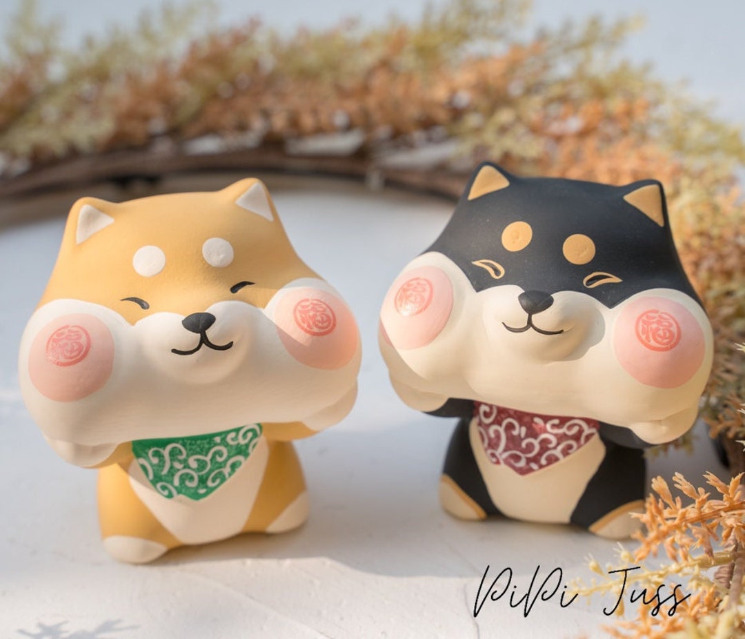 Japanese Cute Shiba Inu Figurine Shiba Desktop Ornament - Etsy