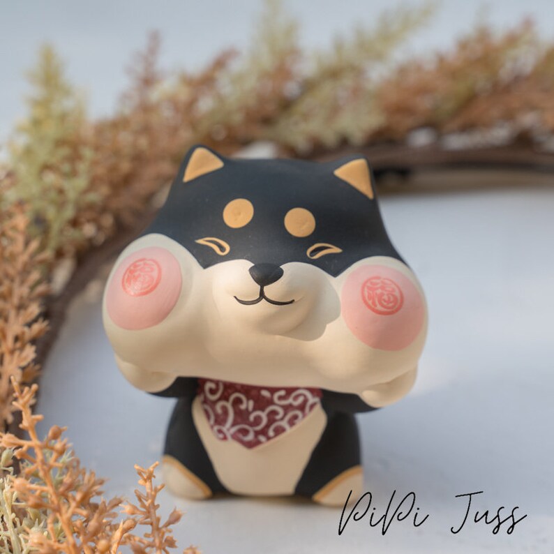 Japanese Cute Shiba Inu Figurine Shiba Desktop Ornament - Etsy