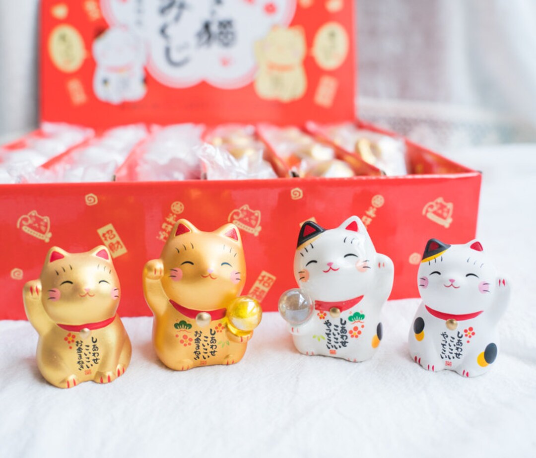 Cute Cat Figurine Adorable Kitten Figure Kawaii Cat Desktop - Etsy