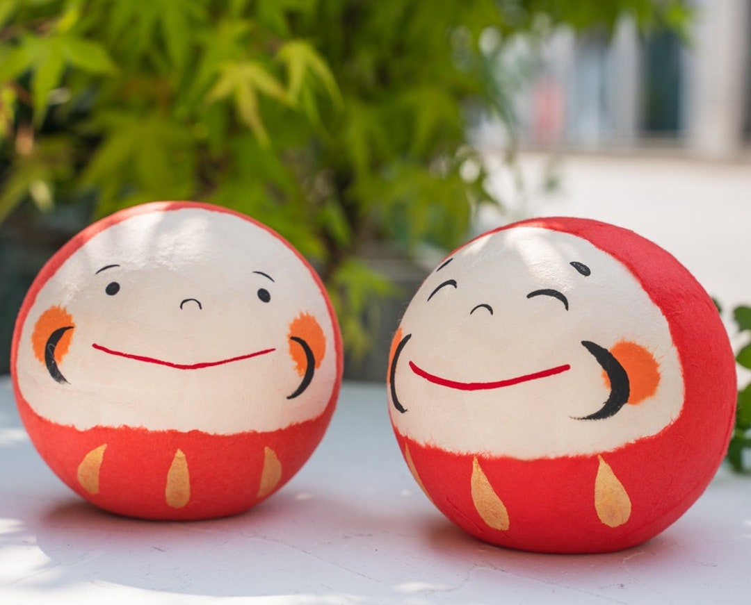 Japanese Daruma Doll Figurine, Desk Ornament, Daruma Doll Figure, Room ...