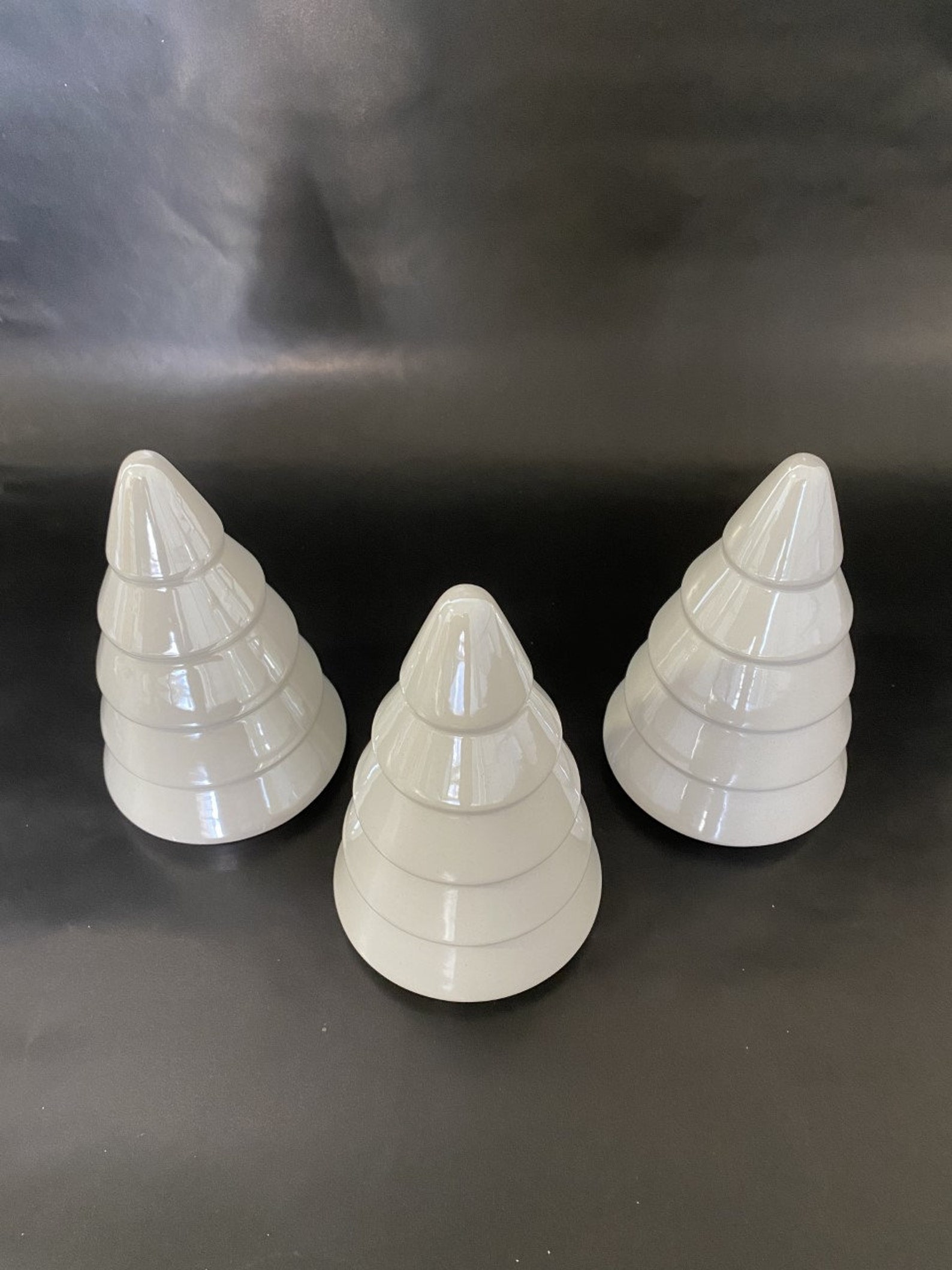 Christmas Tree / SET OF 3 / Ceramic Christmas Tree / Christmas Ceramic ...