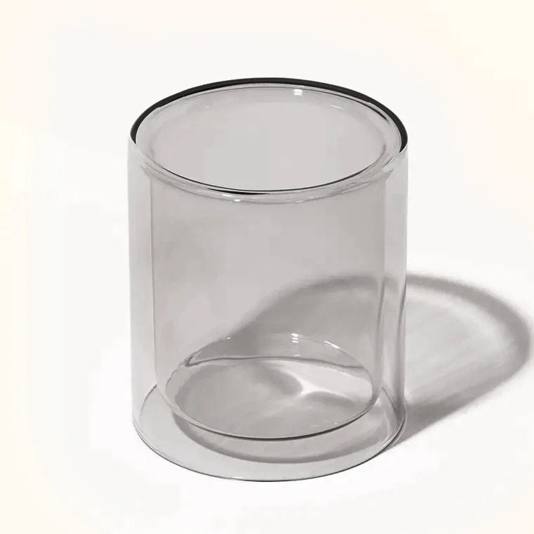 Glass Candle Holder / Unique Glass Candle Holder Double Wall / Double ...