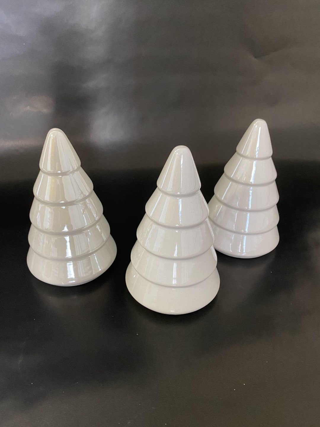 Christmas Tree / SET OF 3 / Ceramic Christmas Tree / Christmas Ceramic ...