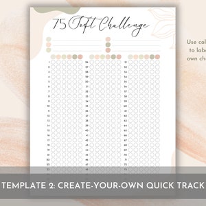 Editable 75 Soft Challenge - Bundle 4 Templates - Original 75 Soft ...
