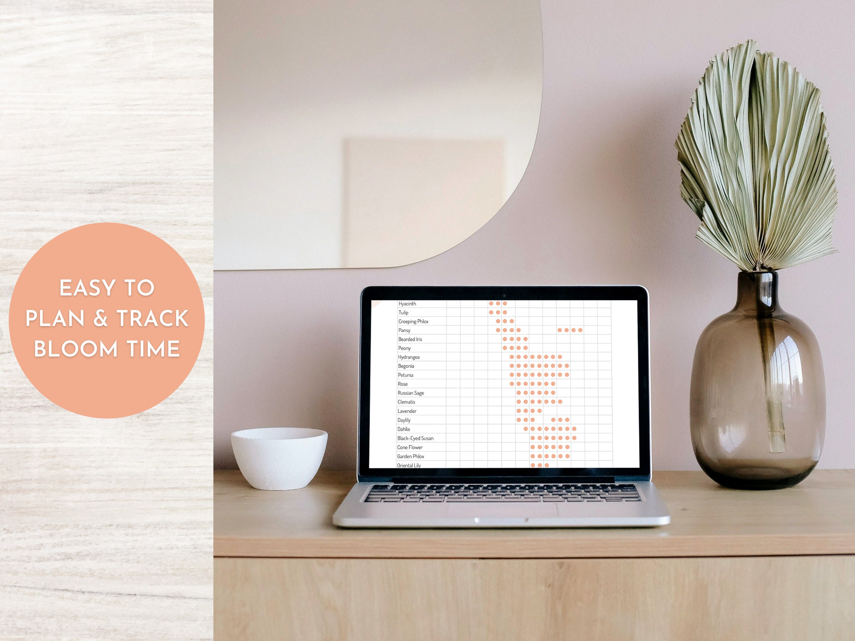 Flower Garden Planner and Bloom Tracker - Editable Printable PDF ...
